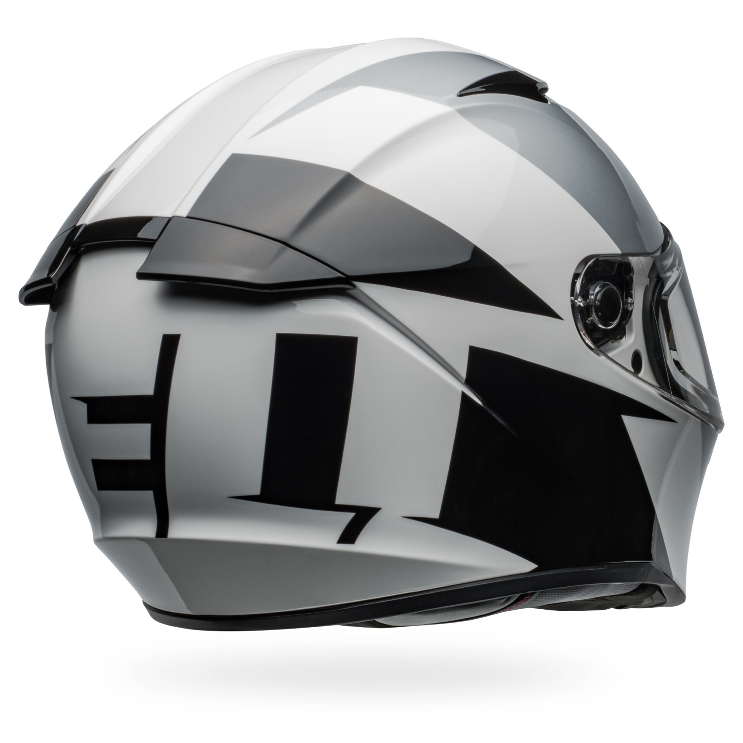 Bell Lithium Shear Gloss Silver/White Motorcycle Helmet - Moore Speed ...