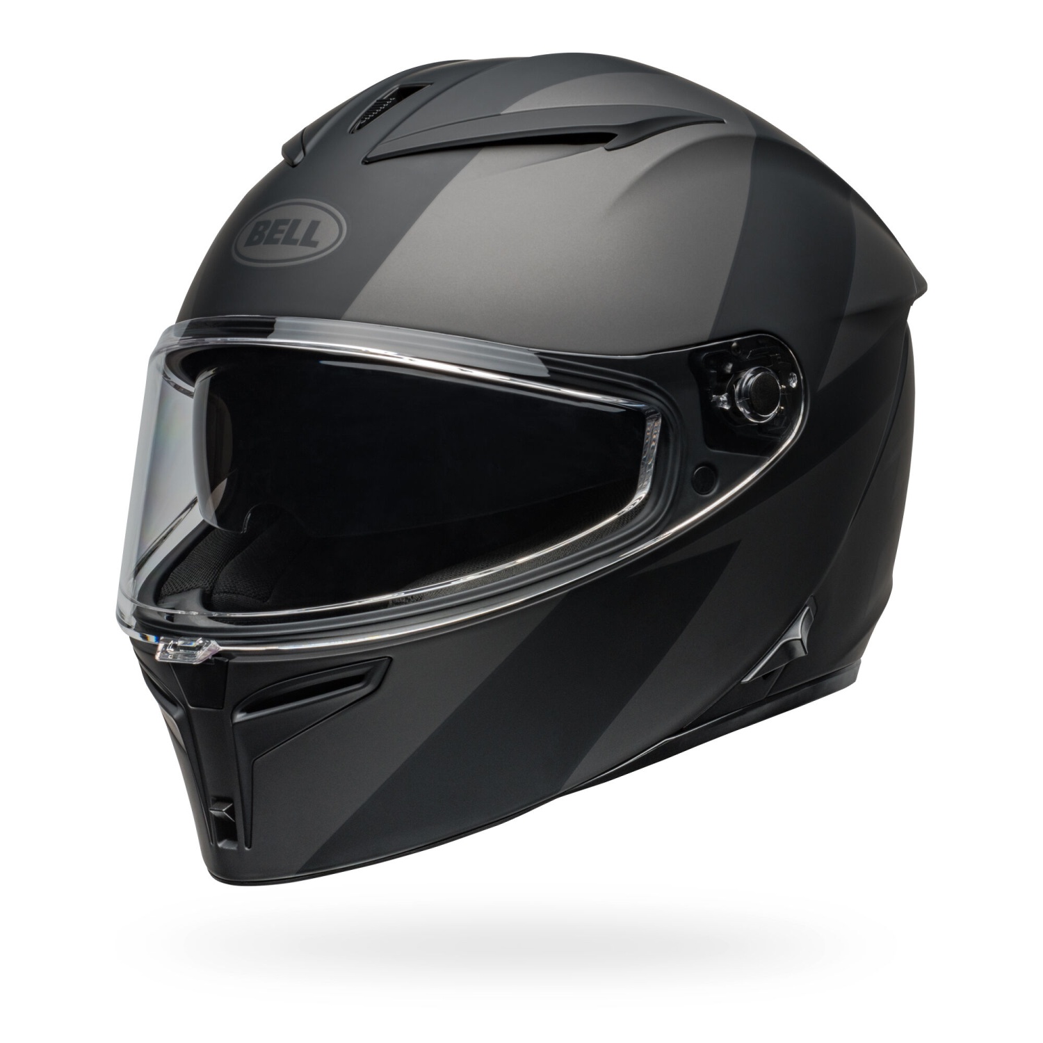 Bell Lithium Shear Matte Black/Metallic Black Motorcycle Helmet - Moore ...