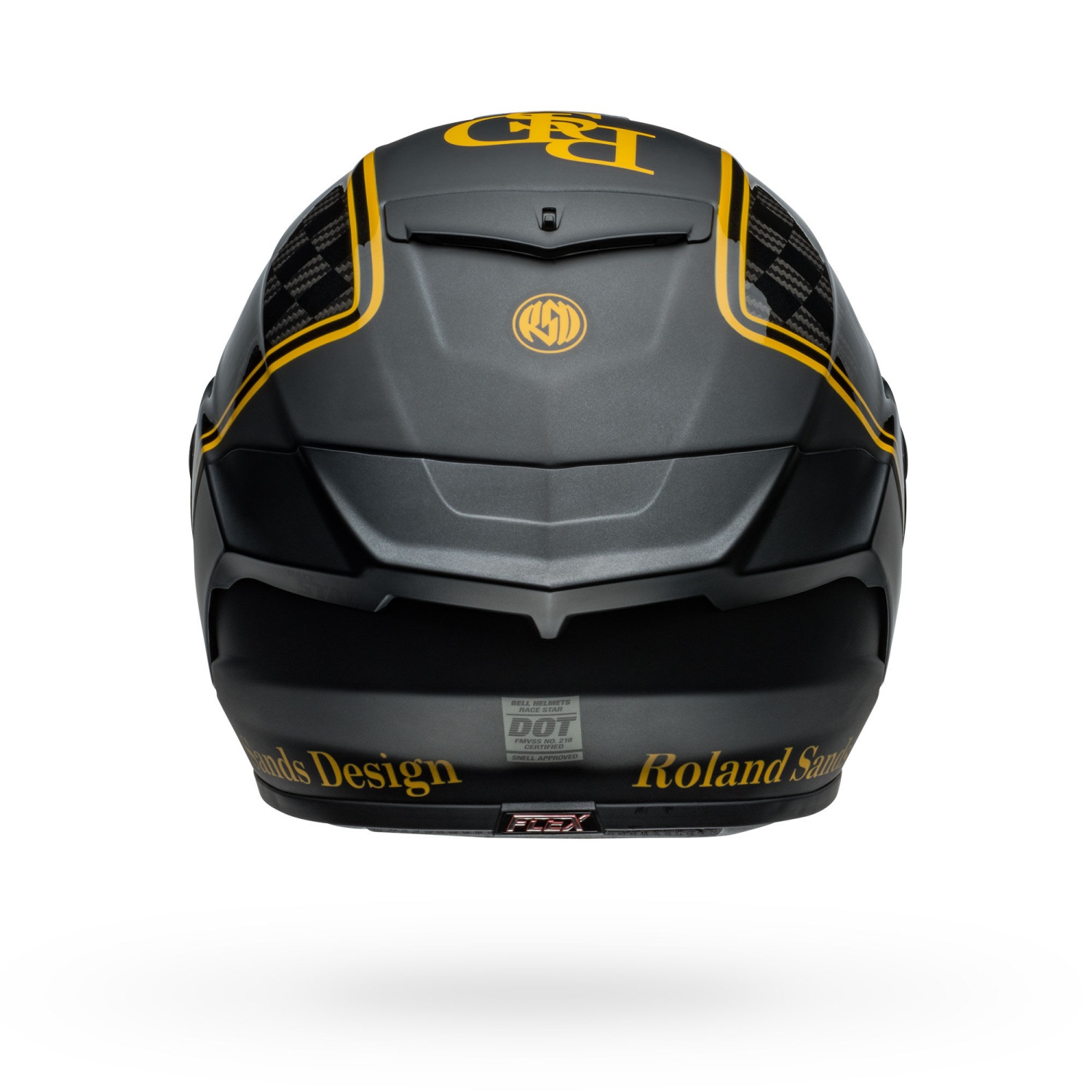Bell Race Star DLX Flex Full Face Black / Gold Sport Motorcycle Helmet ...