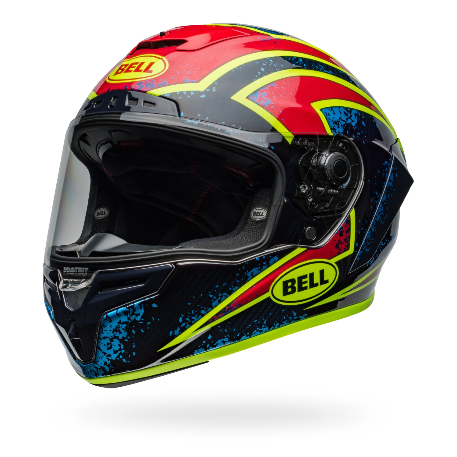 Bell Race Star DLX Flex Full Face Xenon Gloss Blue/Retina Sport ...