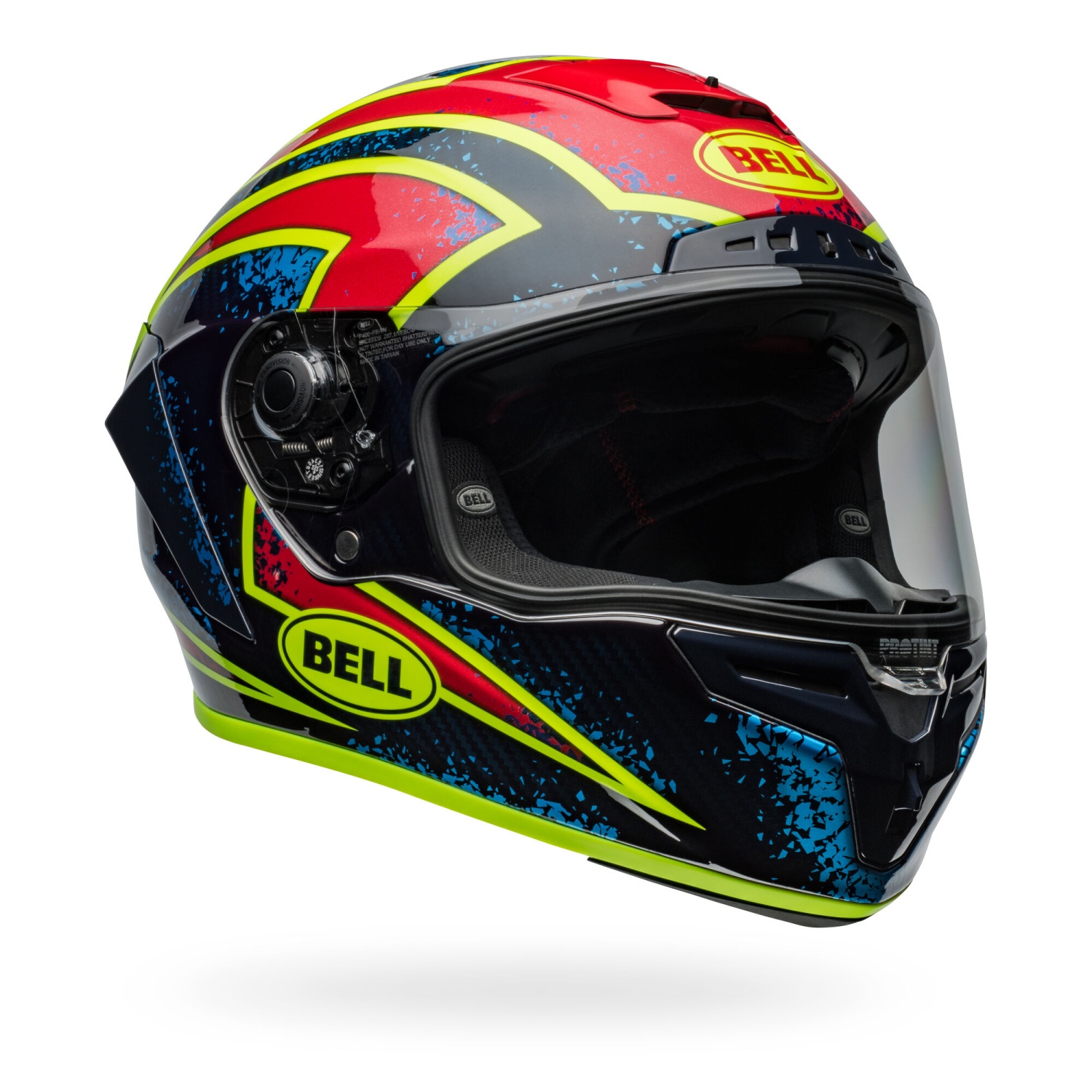 Bell Race Star DLX Flex Full Face Xenon Gloss Blue/Retina Sport ...