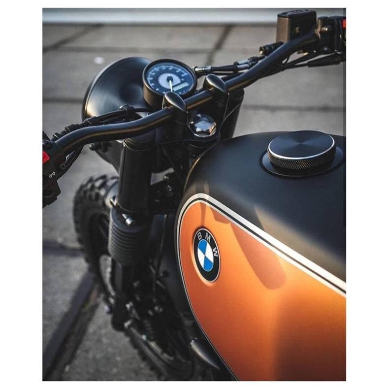 BMW Airhead Billet Anodized Black Fuel Tank Cap Kit by Motone - Moore ...