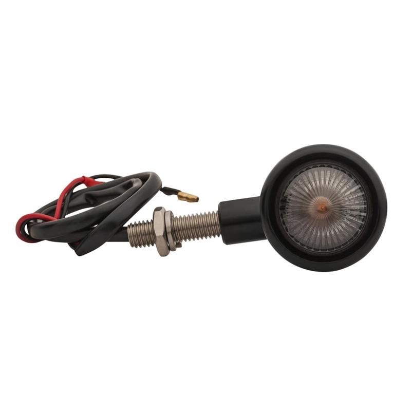 12v Billet Aluminium Black Indicator - Moore Speed Racing
