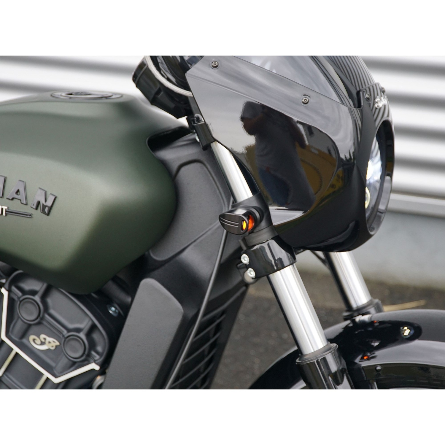 Wunderkind Front LED Turn Signal For Indian Scout Models - Moore Speed ...