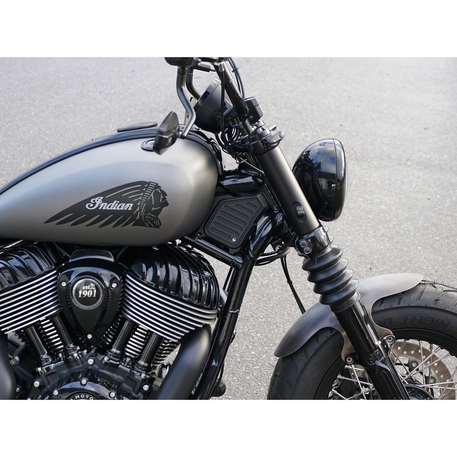 Wunderkind Cover Frame Triangle Steering Head For Indian Chief - Moore ...