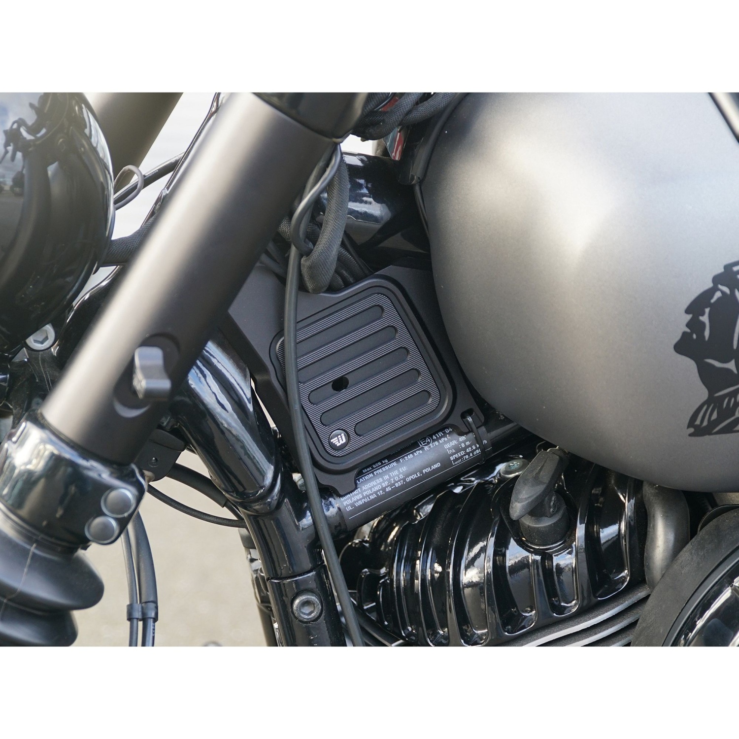 Wunderkind Cover Frame Triangle Steering Head For Indian Chief - Moore ...