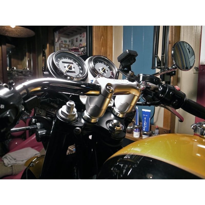 Silver One Inch Handlebar Riser Inserts for 1" Bars by Motone - Moore ...