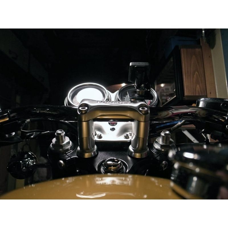 Silver One Inch Handlebar Riser Inserts for 1" Bars by Motone - Moore ...