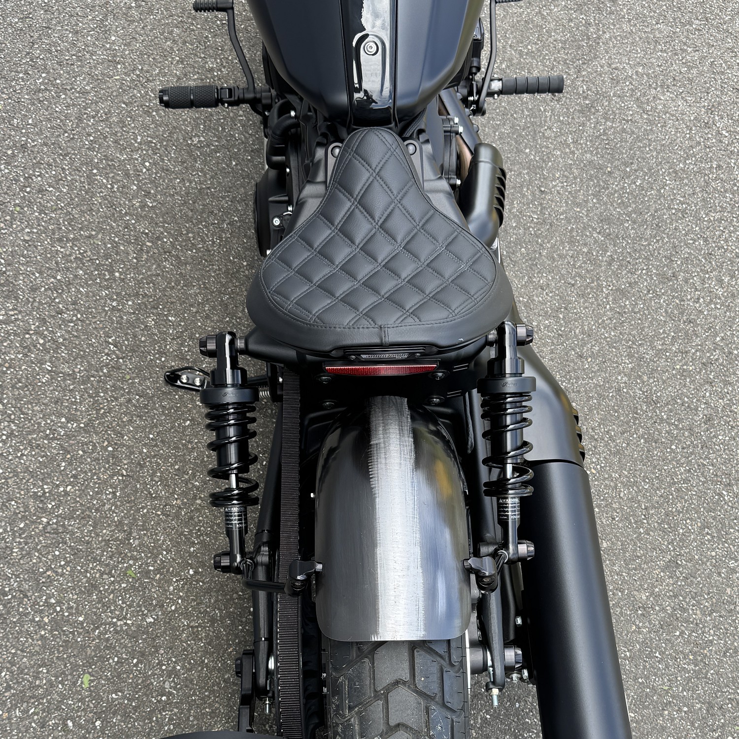 Wunderkind Bobber Rear Fender Conversion Set With Seat For Indian Scout ...