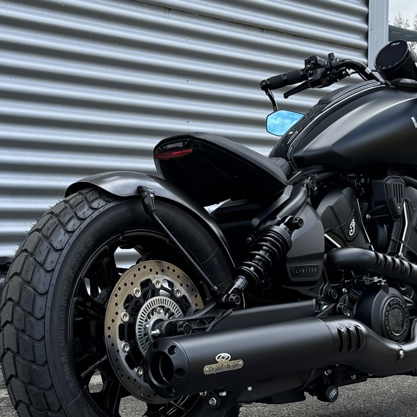 Wunderkind Bobber Rear Fender Conversion Set With Seat For Indian Scout ...