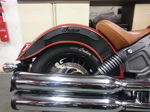 Indian Scout fender decal set - Face Lift Kit - Moore Speed Racing