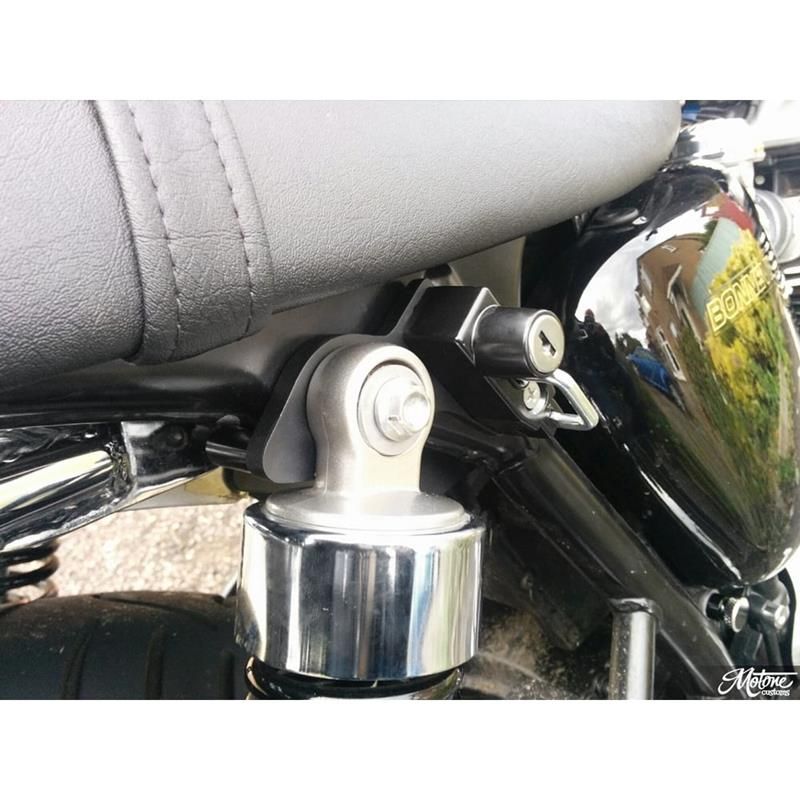 Left and Right Shock Mount Helmet Locks for Triumph Bonneville Models ...