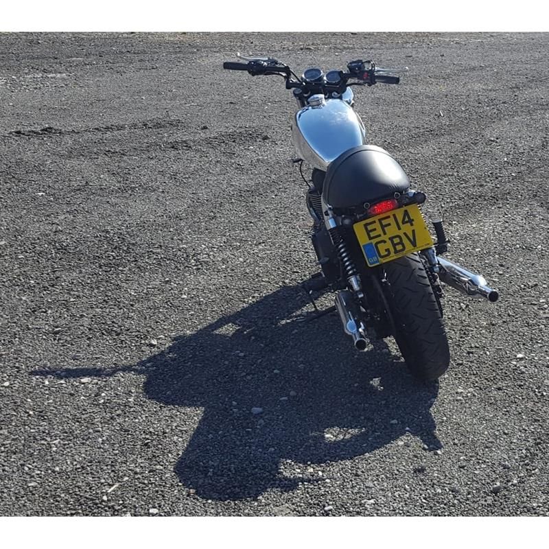 Tail Tidy with Black Lucas Stop and Tail Light For Triumph Bonneville ...