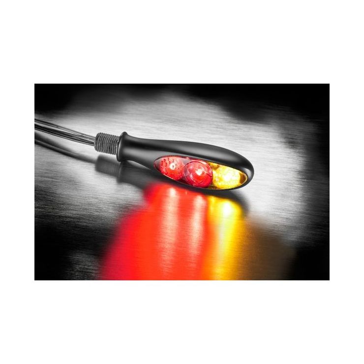 Kellermann Micro S DF Dark - Black Stop and Tail LED Indicator - Moore Speed Racing