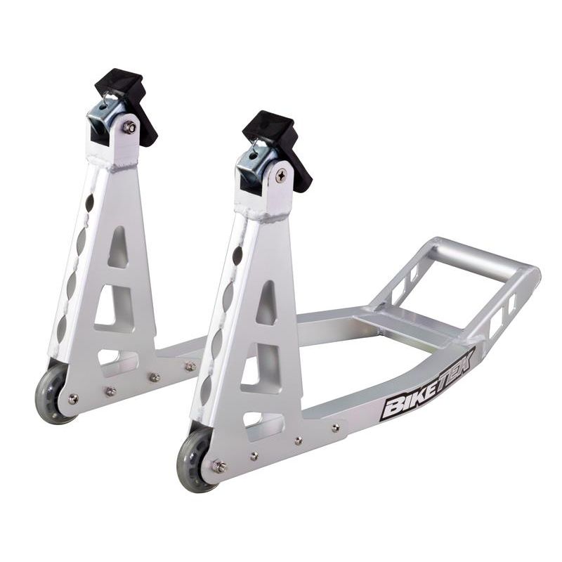 BikeTek Aluminium Box Front Paddock Stand with Under Fork Rockers ...