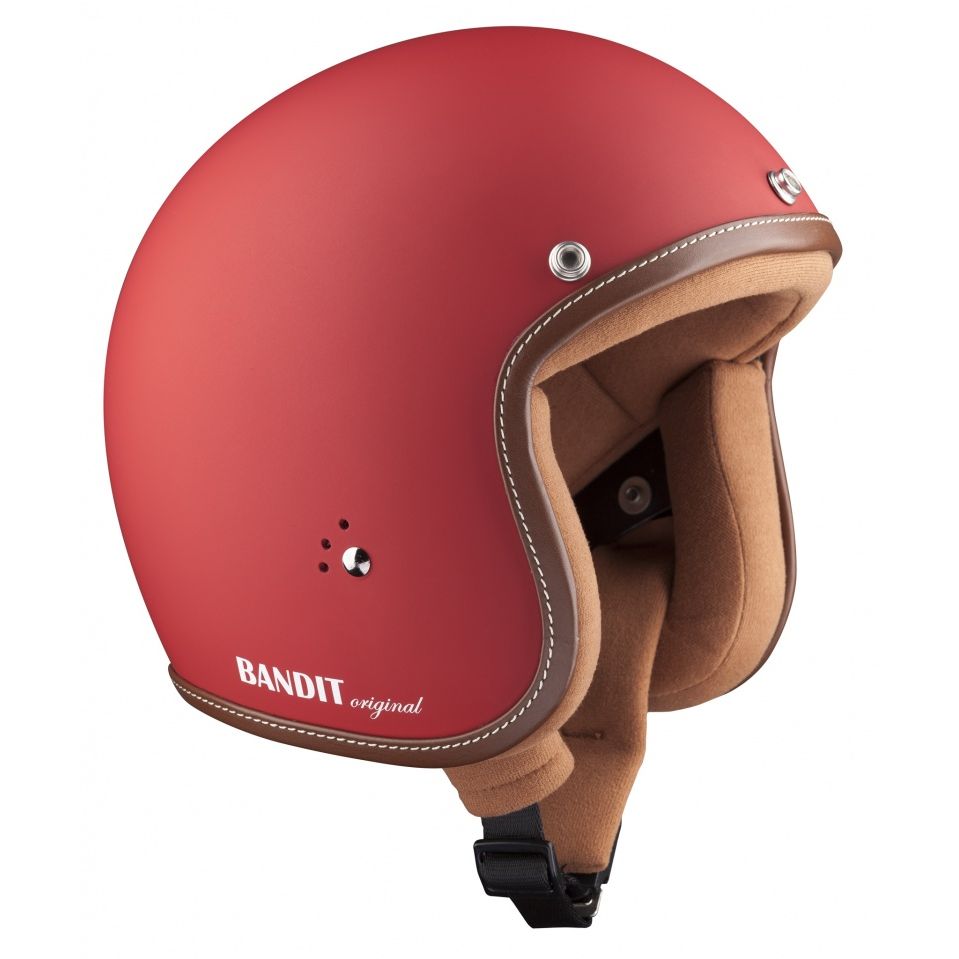 Bandit Jet Premium Matt Red Open Face Motorcycle Helmet - Moore Speed ...