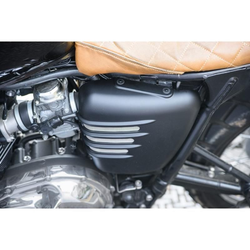 Triumph Bonneville Matte Black Side Panel Covers by Motone