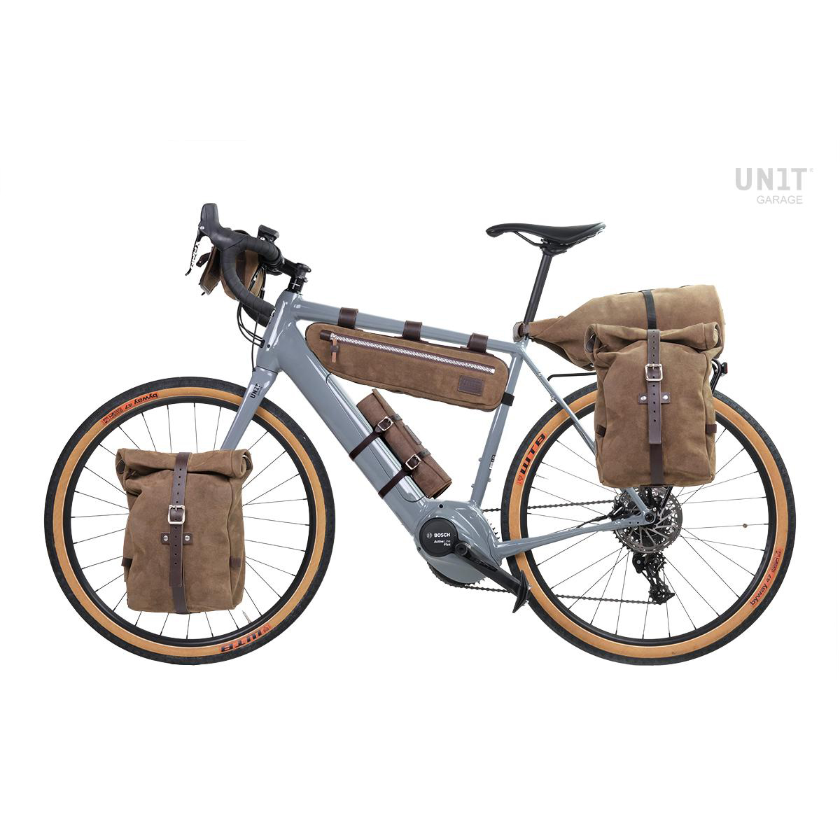 Unit Garage Waxed Suede Motorcycle Roll Bag - Moore Speed Racing