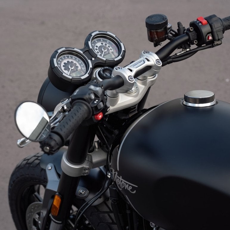 Motone Speedo Cover - T120/T100/Speed Twin/Thruxton-Polished - Moore ...