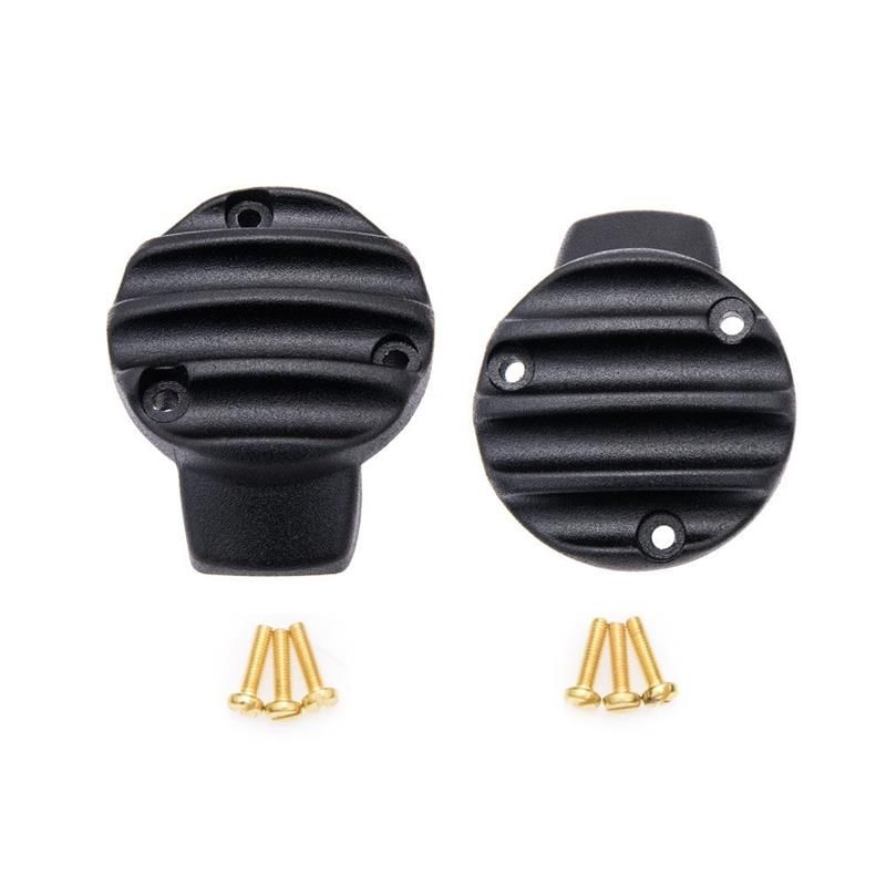 TPS Carb / Throttle Body Cover Ribbed Black by Motone - Moore Speed Racing