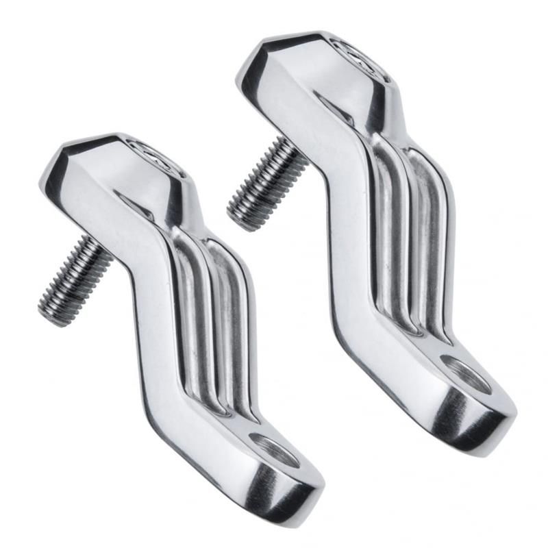Indicator Top Shock Mount Brackets Ribbed Polished for Triumph Models ...