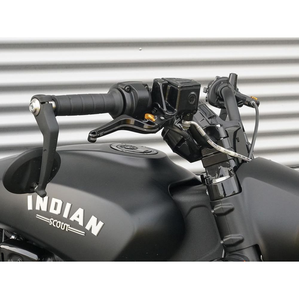 Wunderkind 30mm Handlebar Riser with Wire Cover for Indian Scout Models ...
