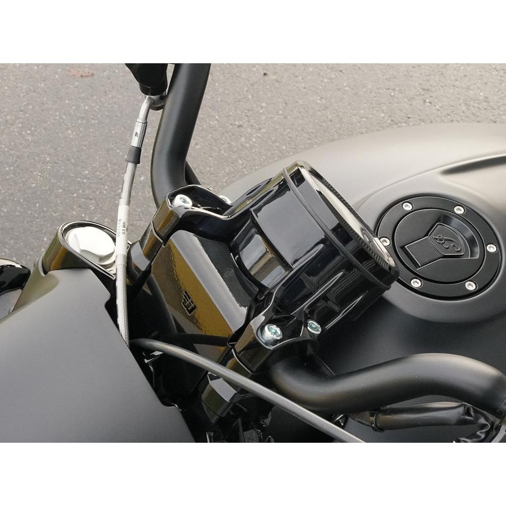 Wunderkind 30mm Handlebar Riser with Wire Cover for Indian Scout Models ...