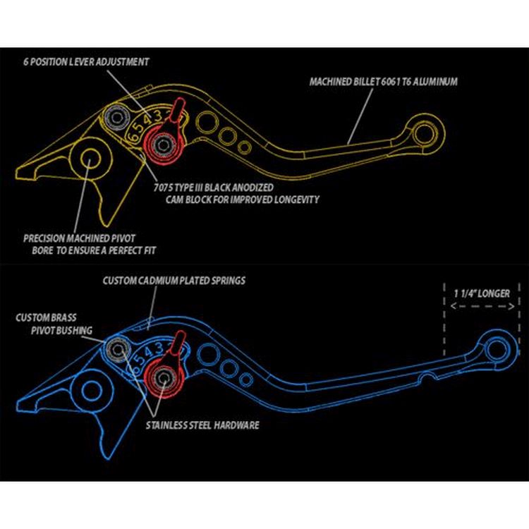 Levers for Aprilia Motorcycles - Moore Speed Racing
