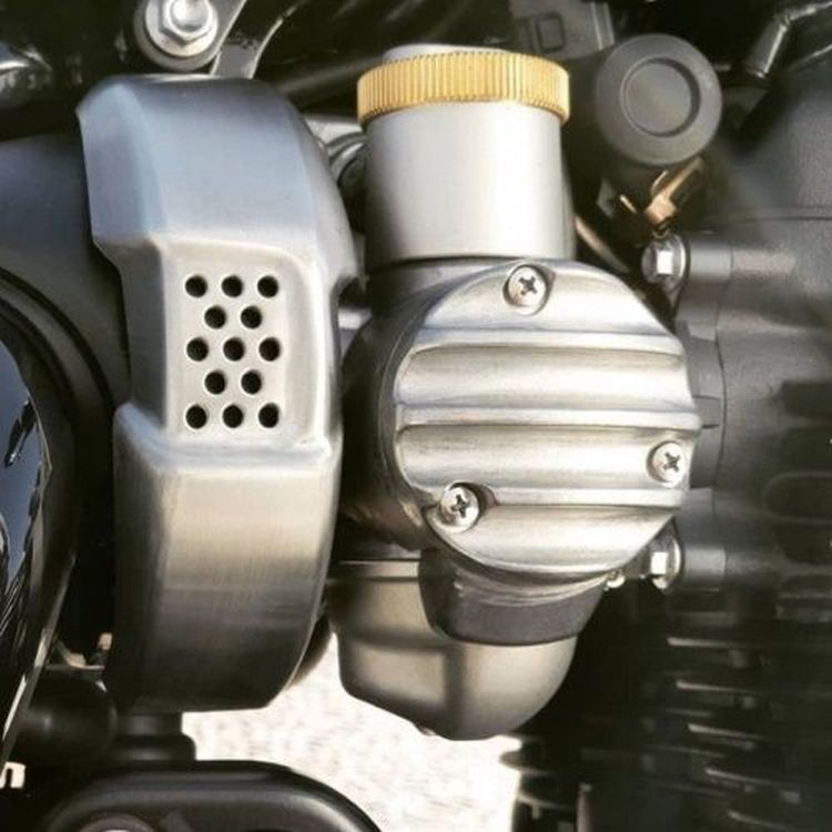TPS Carb / Throttle Body Cover Ribbed Black by Motone - Moore Speed Racing
