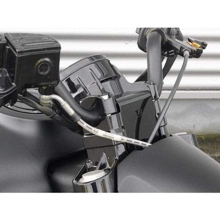 Wunderkind 30mm Handlebar Riser with Wire Cover for Indian Scout Models ...